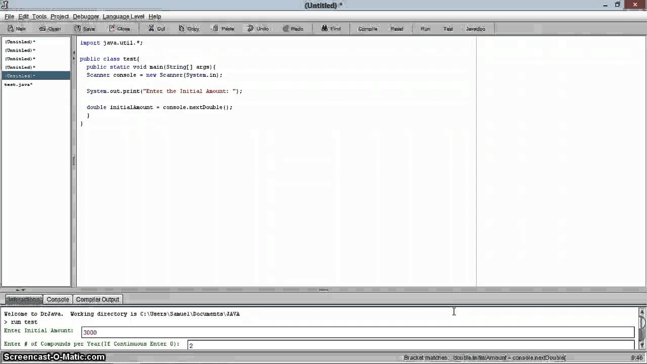 Compound Interest Java Program Youtube