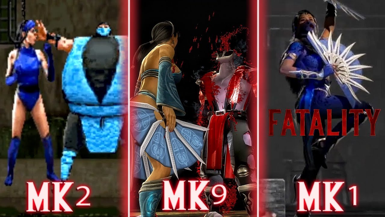 All Kitana Fatality Evolution Mk2 Mortal Kombat 1 All Fatalities