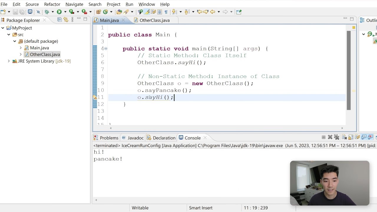 Static Method In Java Tutorial 76 Youtube