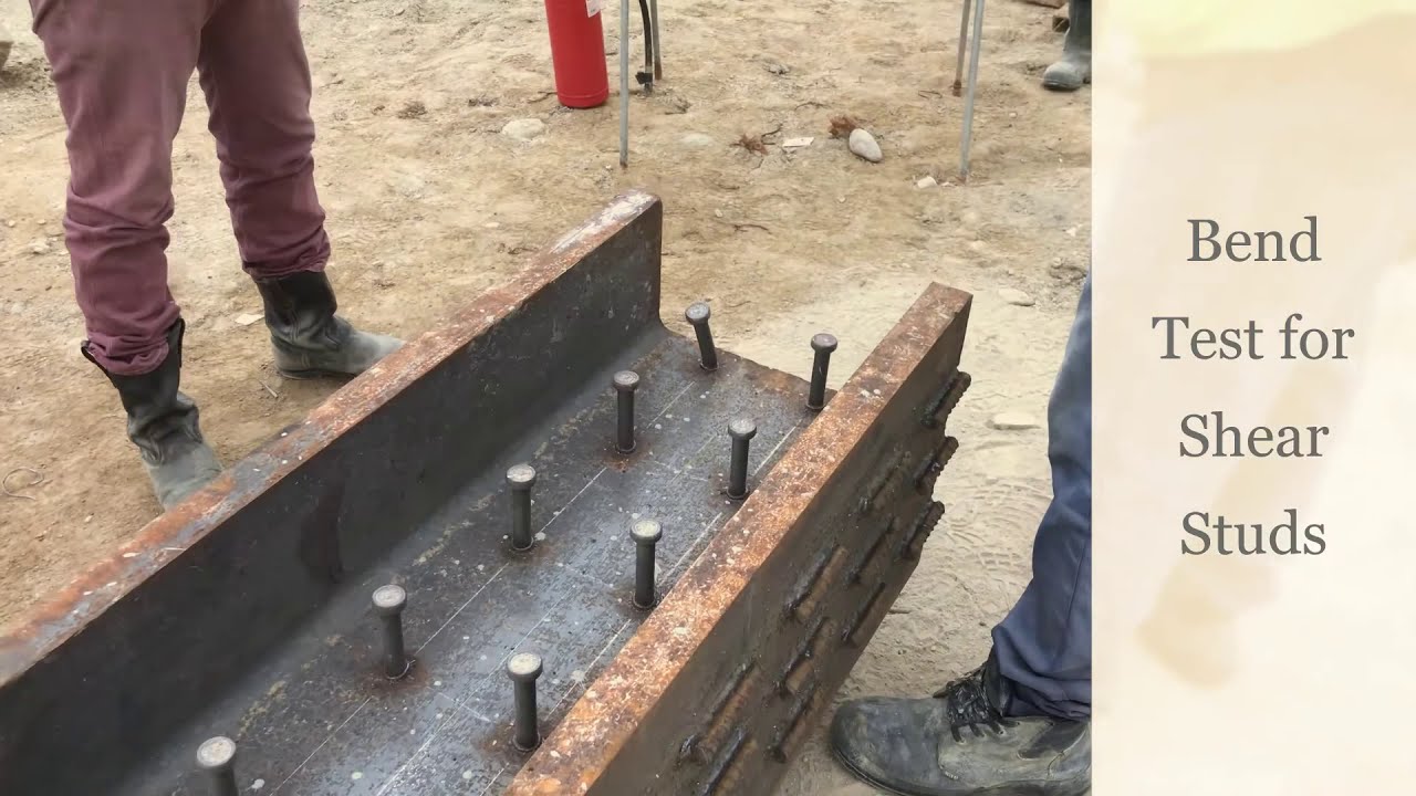 Bend Test For Shear Studs Youtube