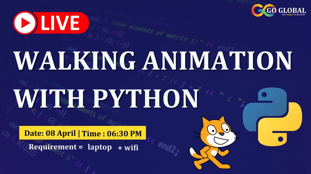 Walking Animation With Python Python Programming Python Tutorial