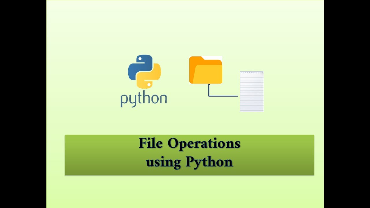 Create Folders Read Write A File Using Python Youtube