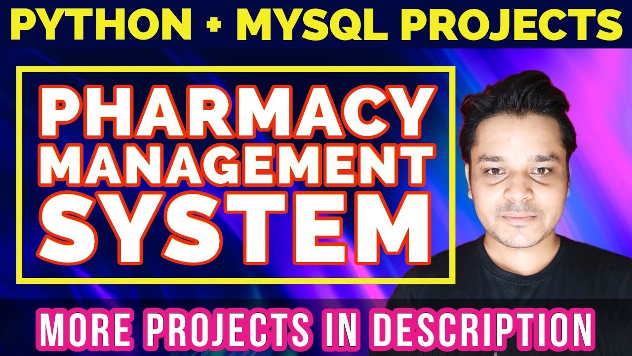 Pharmacy Management System Python Mysql Projects Cbse Youtube