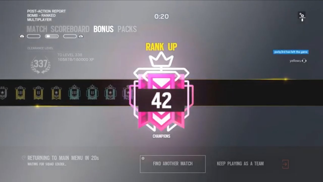 Top 40 Champion Rainbow Six Siege Ranked Highlights Youtube
