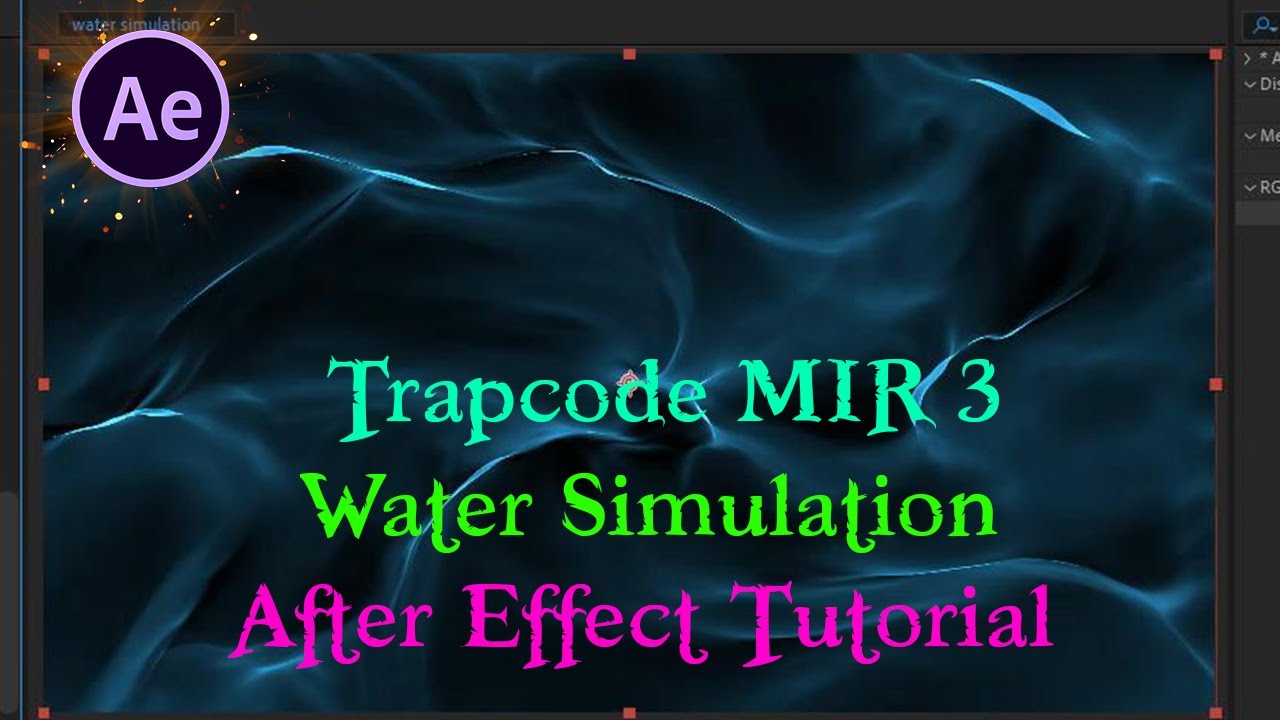 Water Simulation In After Effect Trapcode Mir 3 Tutorial Youtube
