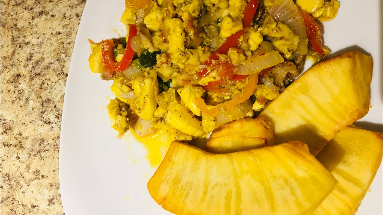 Jamaican Ackee And Saltfish With Breadfruit