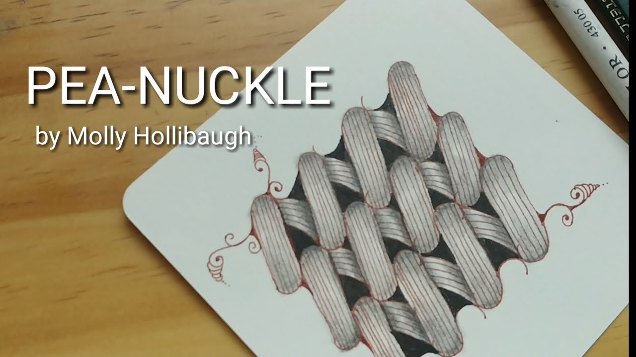 How To Draw Tangle Pattern Pea Nuckle Youtube