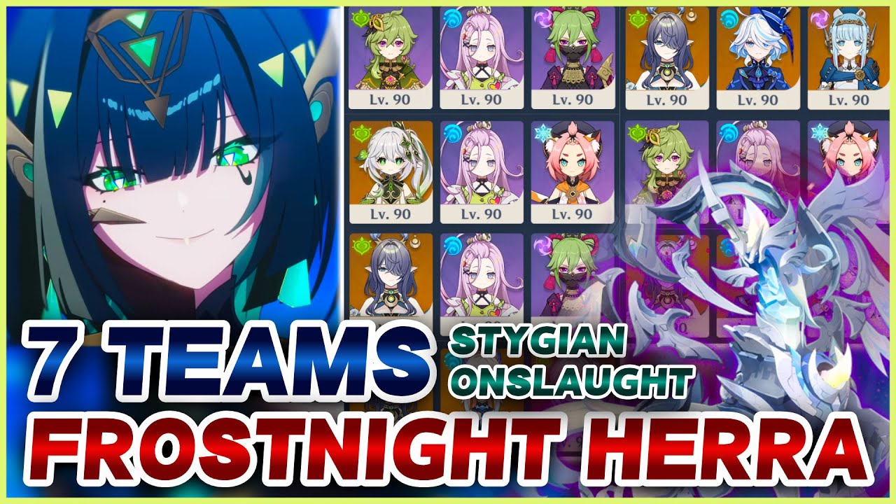 Many Nefer Team Lineups Versus Stygian Onslaught Frostnight Herra