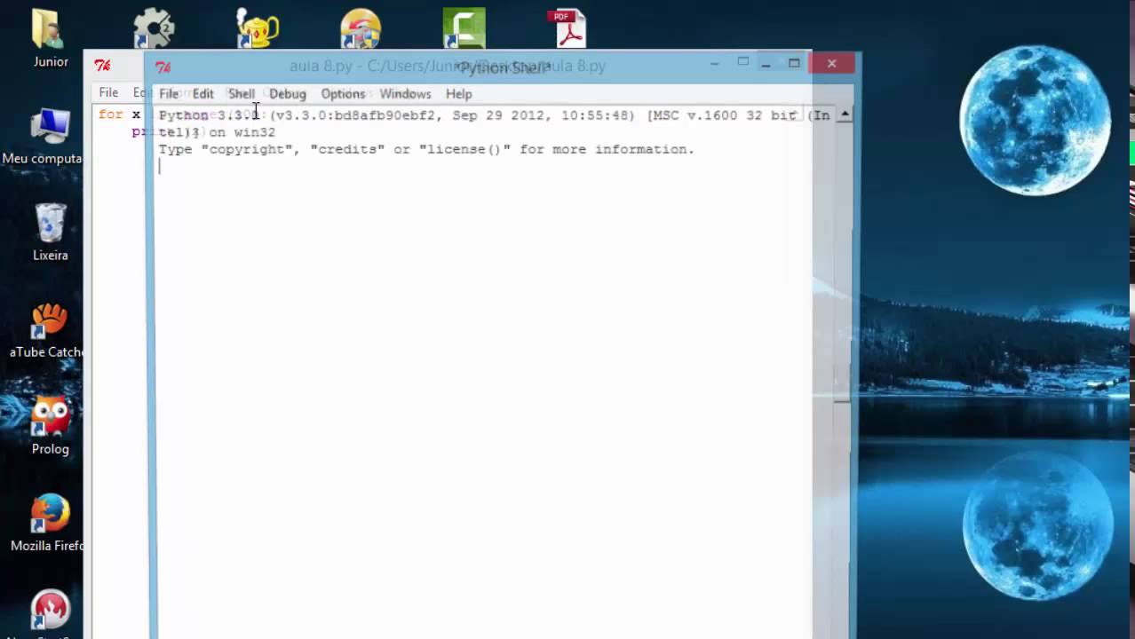 Vídeo Aula Python 3 3 0 Aula 8 Português Tutorial Youtube