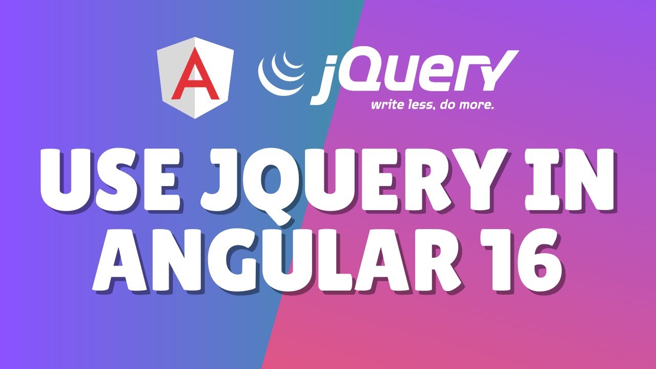 How To Use Jquery In Angular 16 Youtube