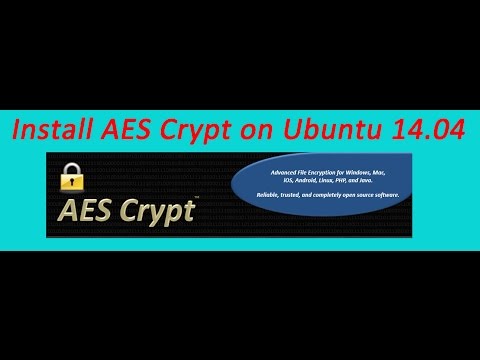 Installing Aes Crypt On Ubuntu Youtube
