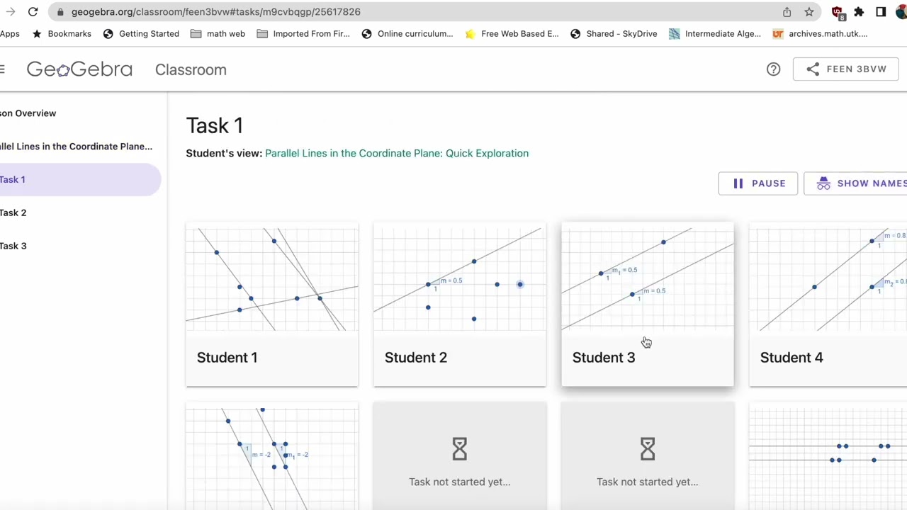 Part 1 Geogebra Classroom Activity Tutorial Satvindersingh Edtech