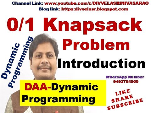 Part 1 Knapsack Problem In Dynamic Programming Youtube