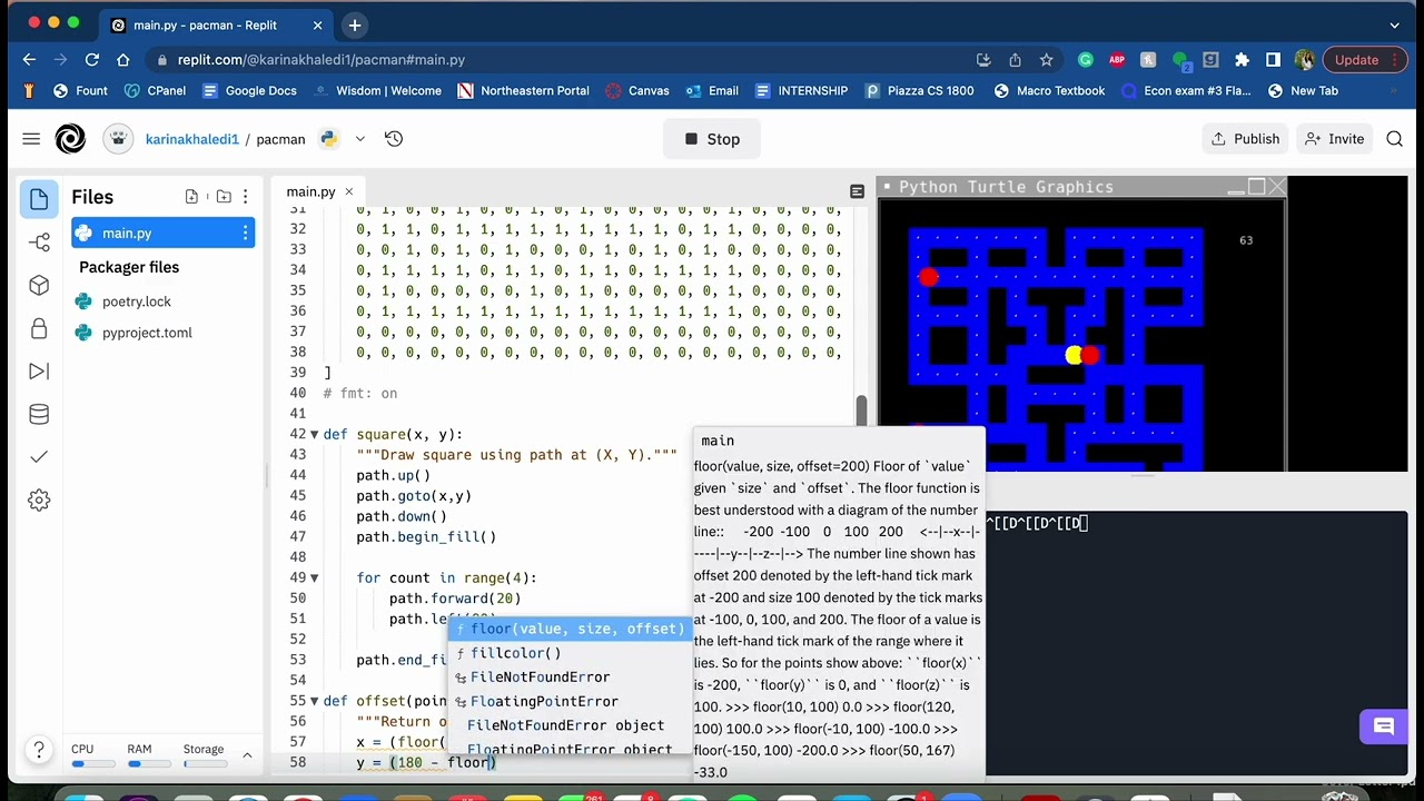 Coding A Pacman Game In Python Youtube