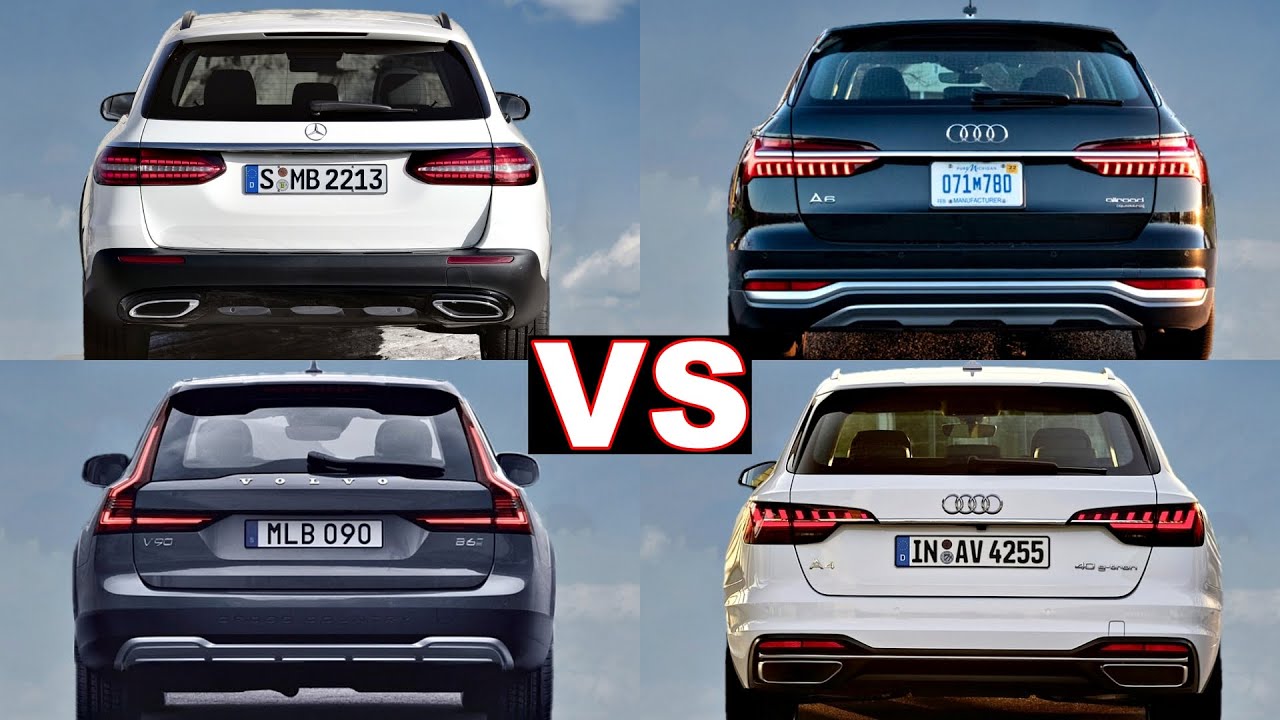 Audi A6 Allroad Vs Mercedes E Class All Terrain Volvo V90 Cross