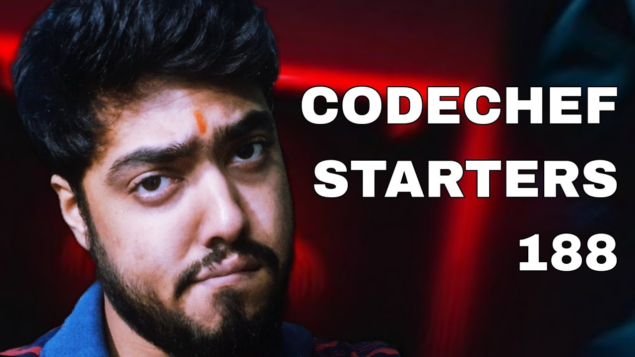 Codechef Starters 188 Youtube