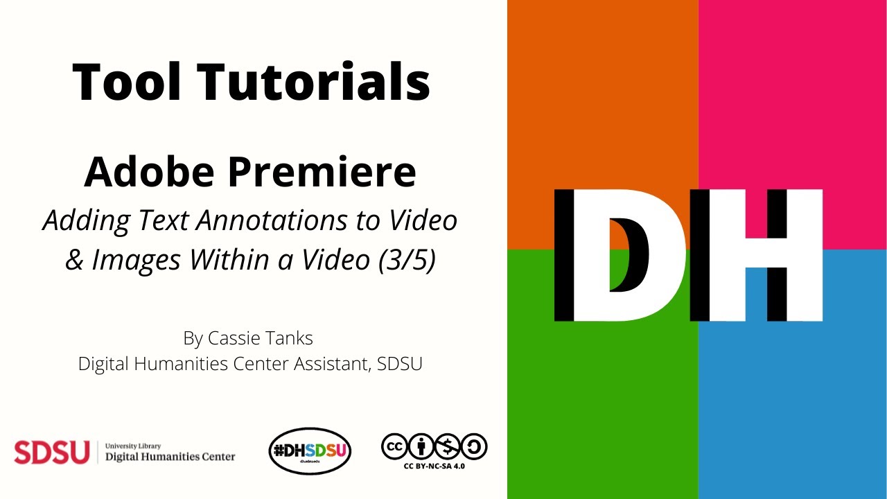 Tool Tutorials Adobe Premiere Adding Text Annotations To Video