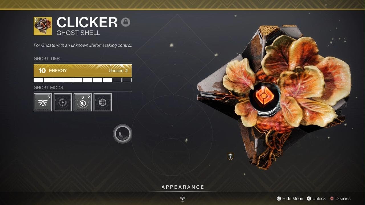 Destiny 2 Clicker Ghost Shell Showcase Youtube