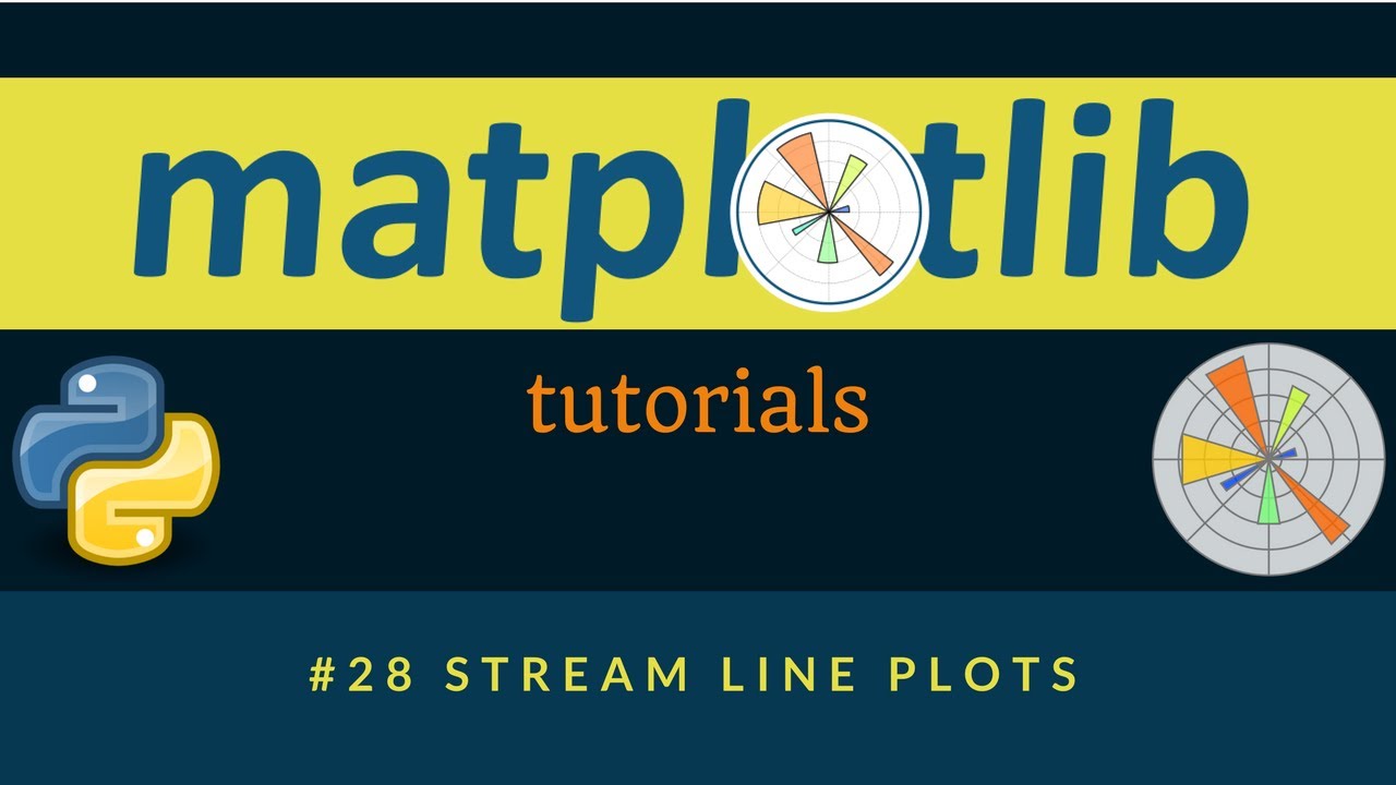 Matplotlib Plotting Tutorials 028 Stream Line Plots Youtube
