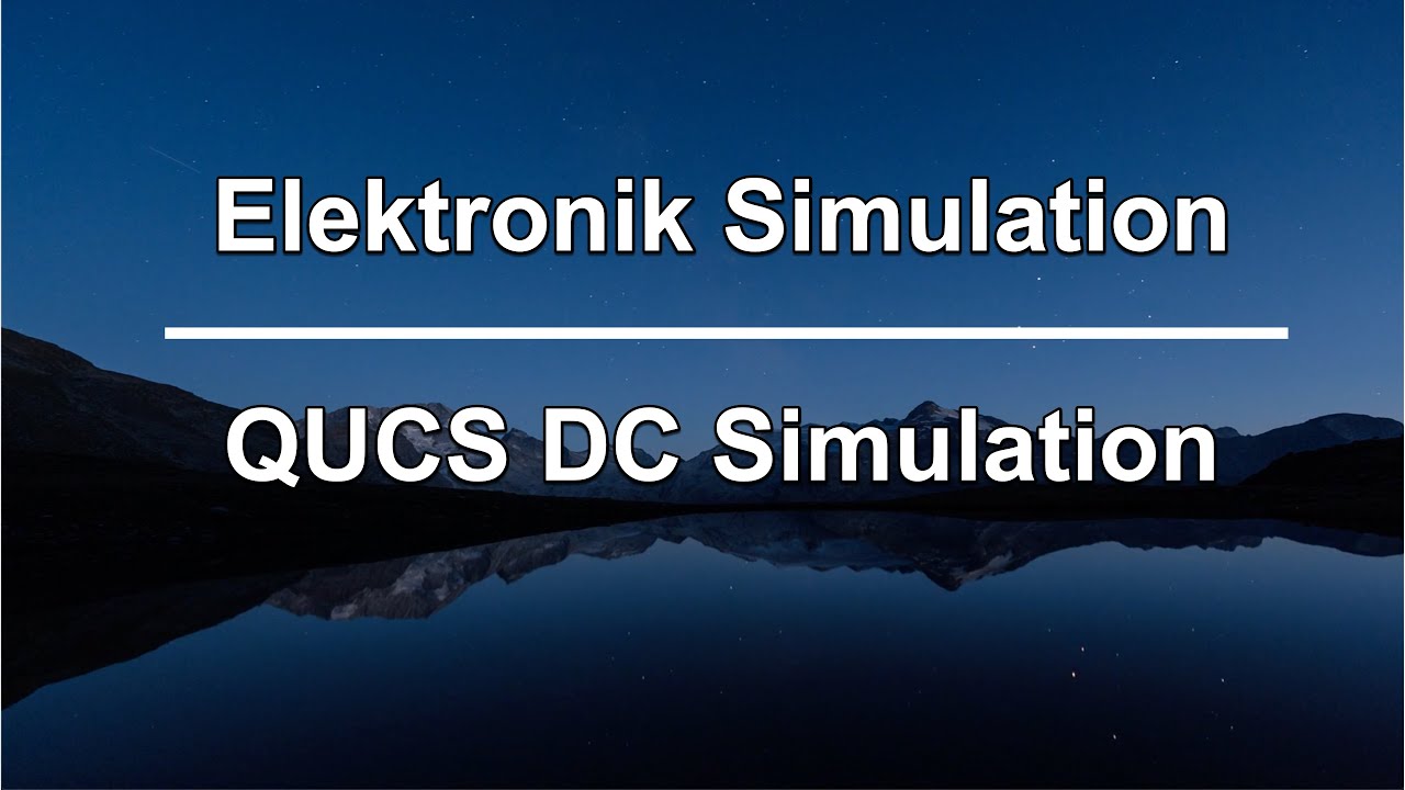 Qucs Dc Simulation Youtube
