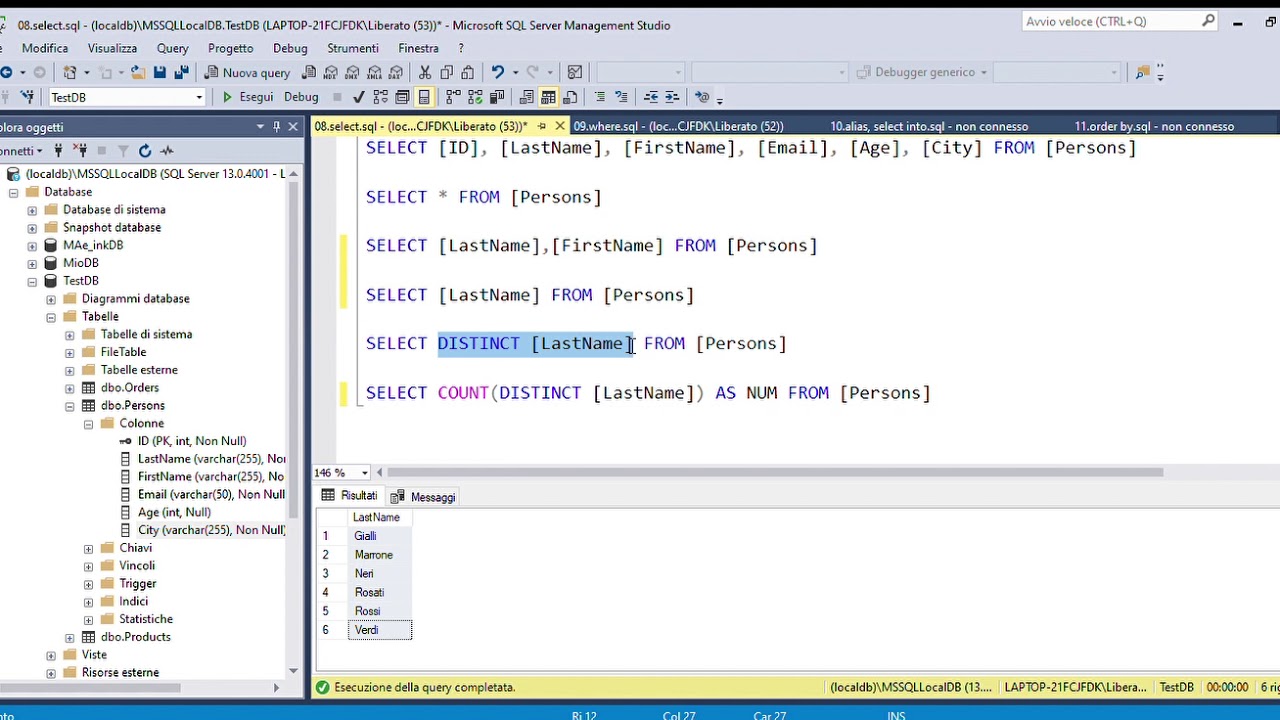 06 Select Sql Server Youtube