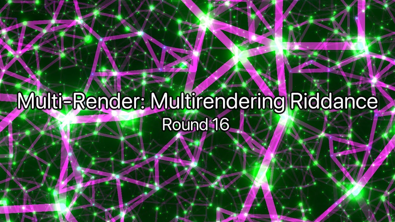 Olek Multi Render Multirendering Riddance Round 16 Youtube