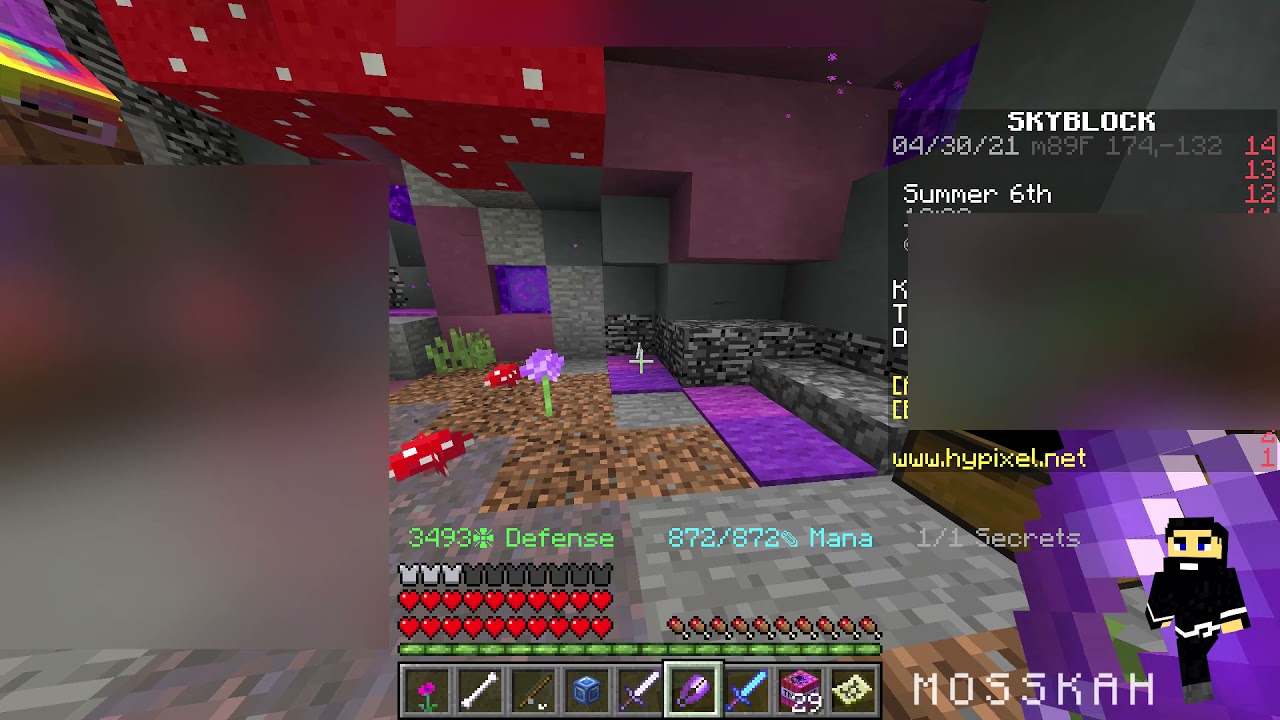 Guide Mushroom Room Hypixel S Skyblock Dungeons Minecraft Youtube