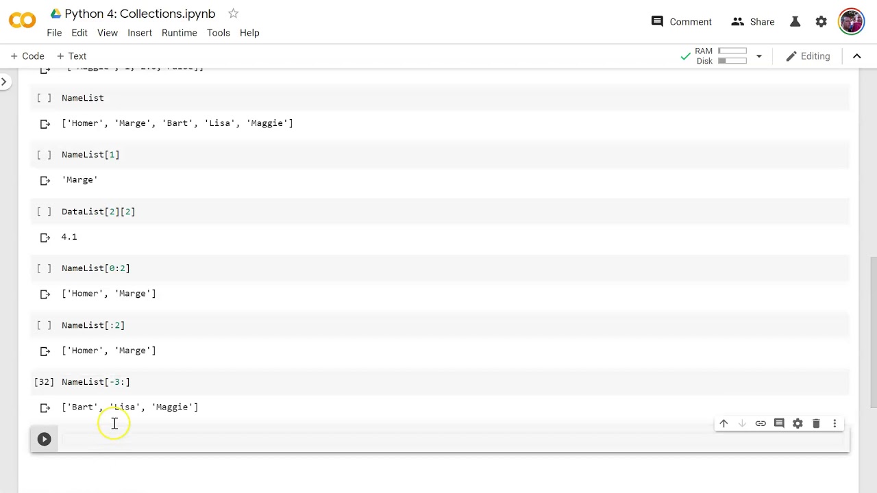 Python Collections Lists Youtube