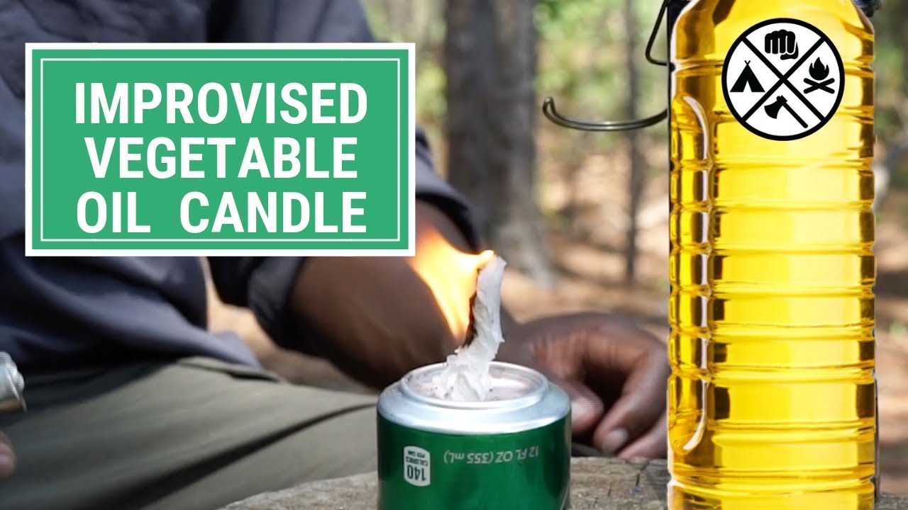 Improvised Vegetable Oil Candle Youtube