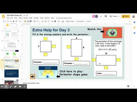 Gr3 Math Slides J8 Google Slides Youtube