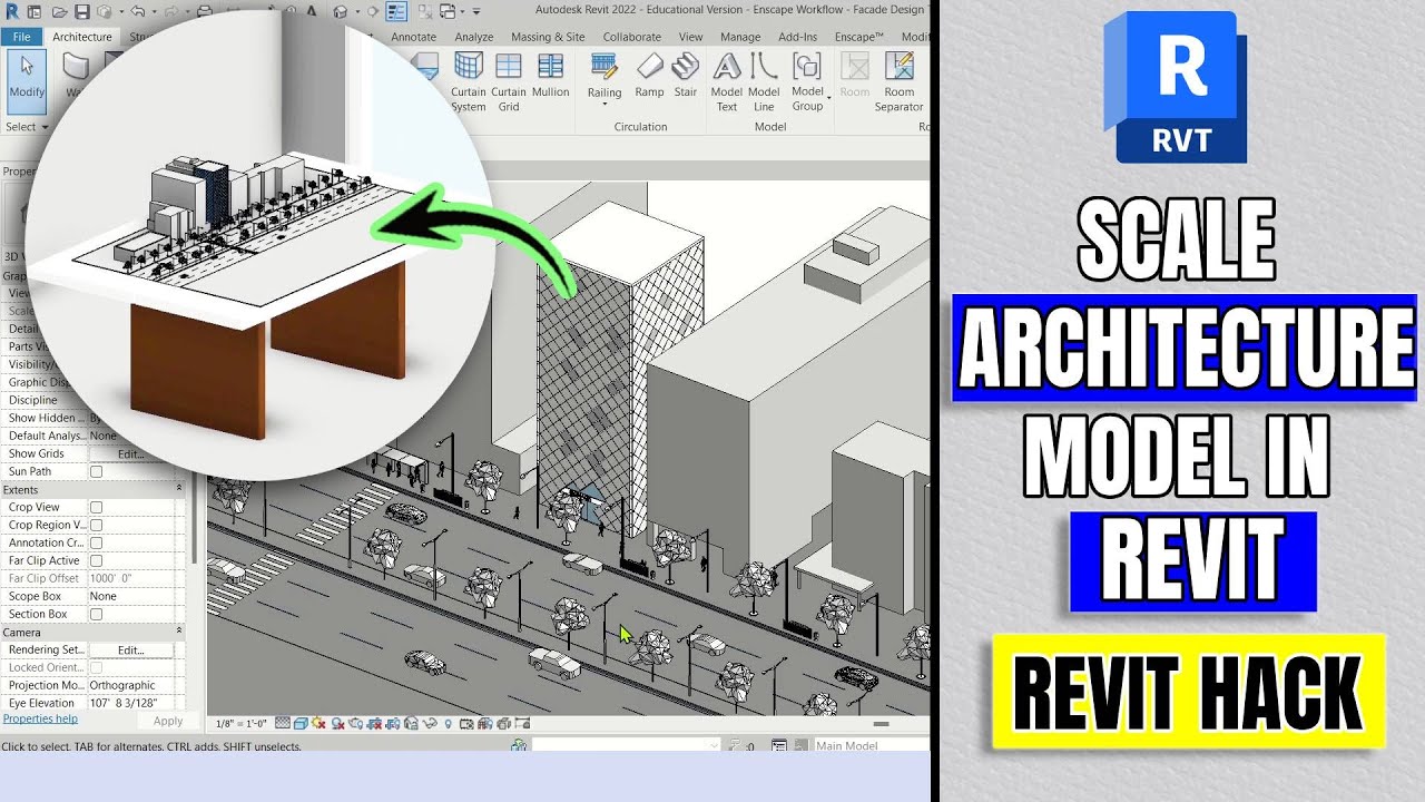 Architectural Scale Model In Revit Tutorial Youtube