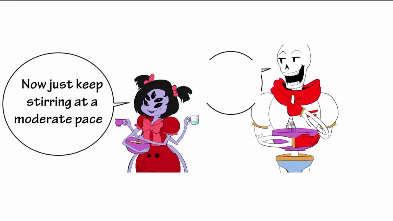 Undertale Comic Dub Baking With Muffet Youtube
