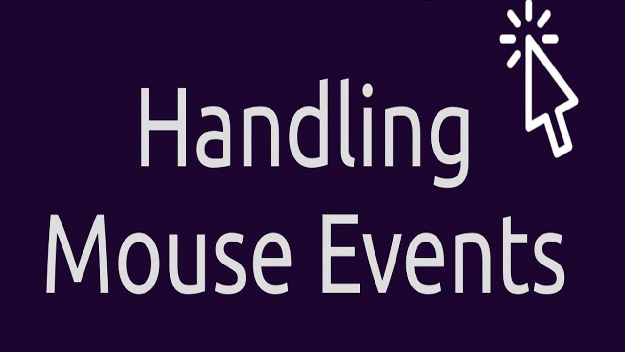 Java Programming Tutorial 71 Mouse Events Youtube