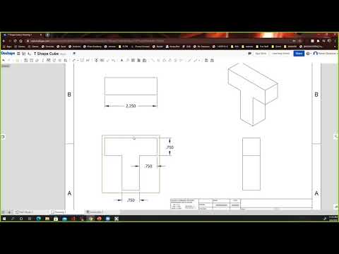 Multiview Drawings In Onshape Youtube