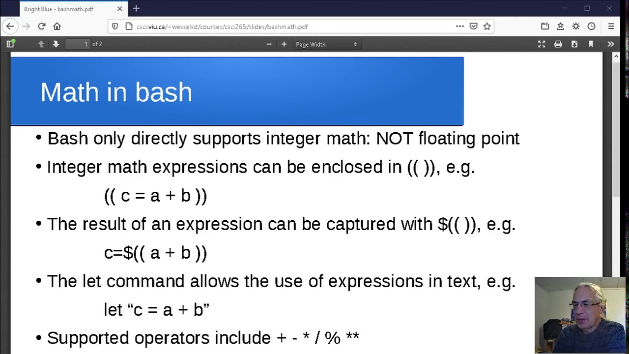 Math In Bash Scripting Youtube