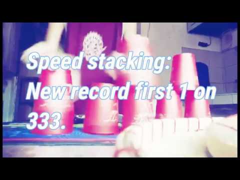 Speed Stacking New Record First 1 In 333 Youtube