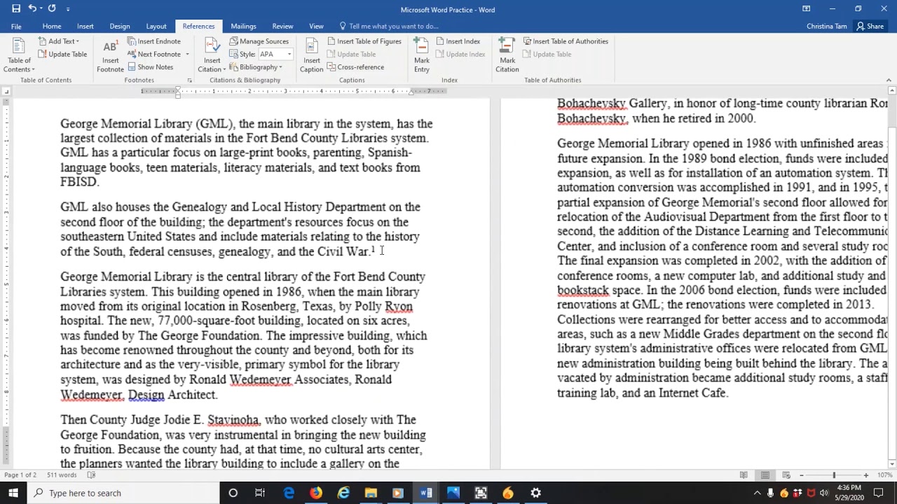 Microsoft Word Footnotes Endnotes Youtube