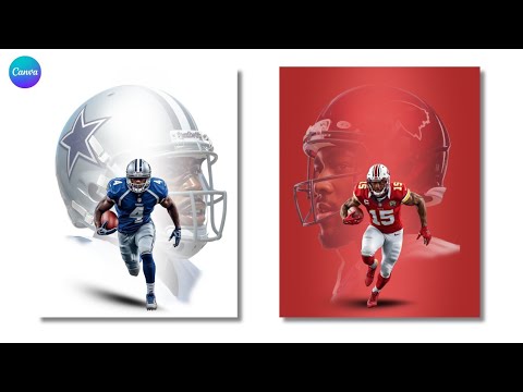 Create Epic Nfl Poster Tutorial Canva Ai Photo Editing For Football