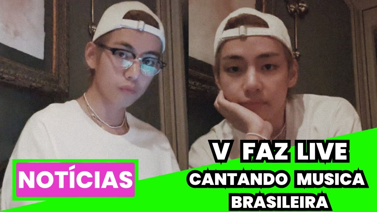 V Do Bts Cantando Música Brasileira Youtube