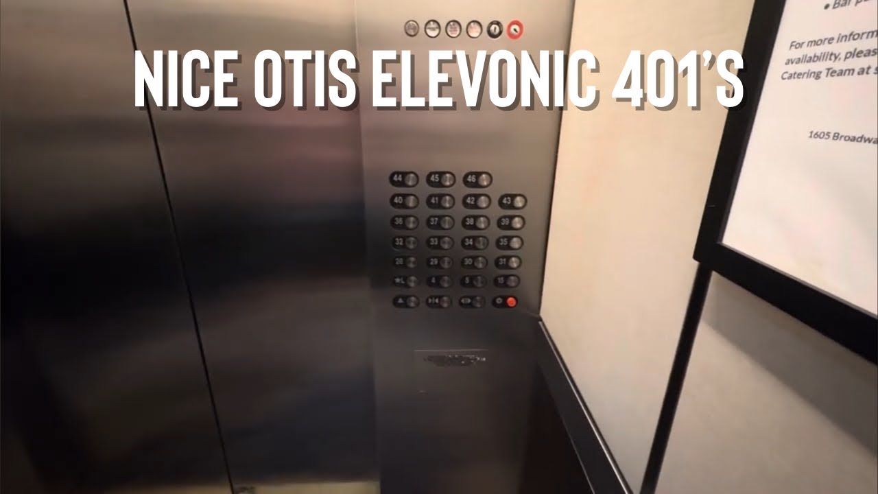 Cool Otis Elevonic 401 Traction Elevators At Crowne Plaza Times Square