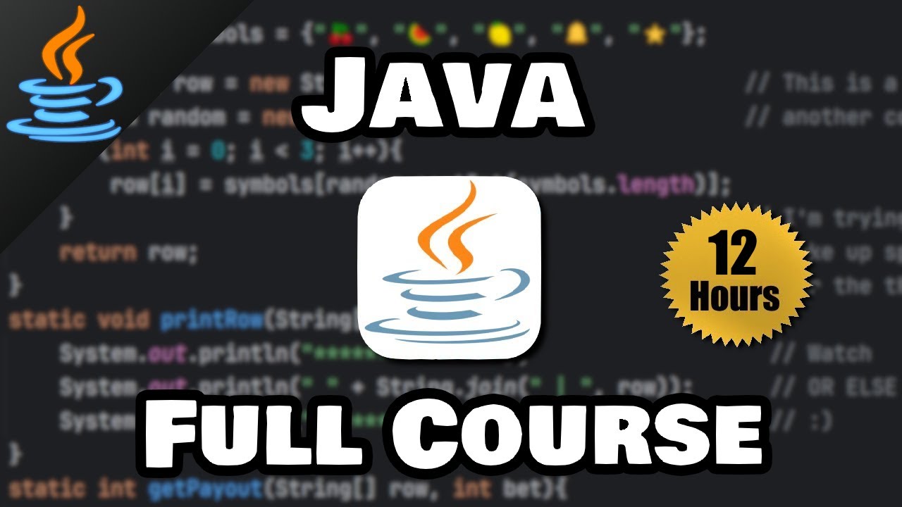 Free Full Java Programming Course For Beginners 2025 Coursehive