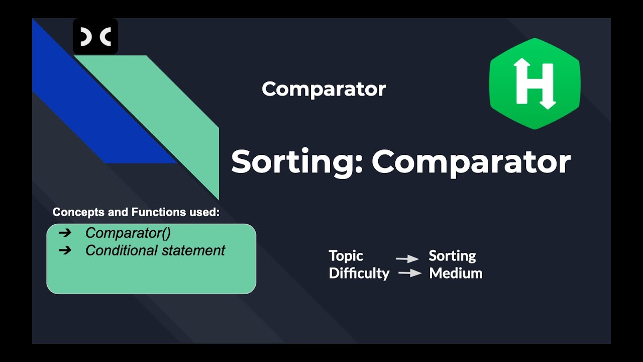 Sorting Comparator Hackerrank Interviewprepration Kit Youtube