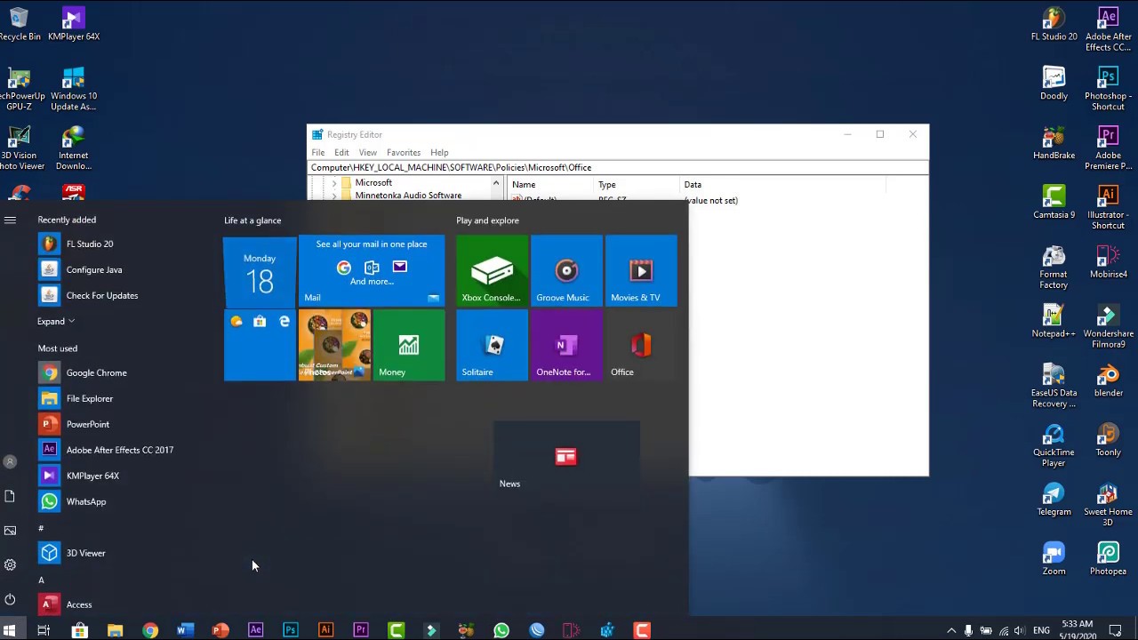 Cara Menambah Folder Di Registry Editor Youtube