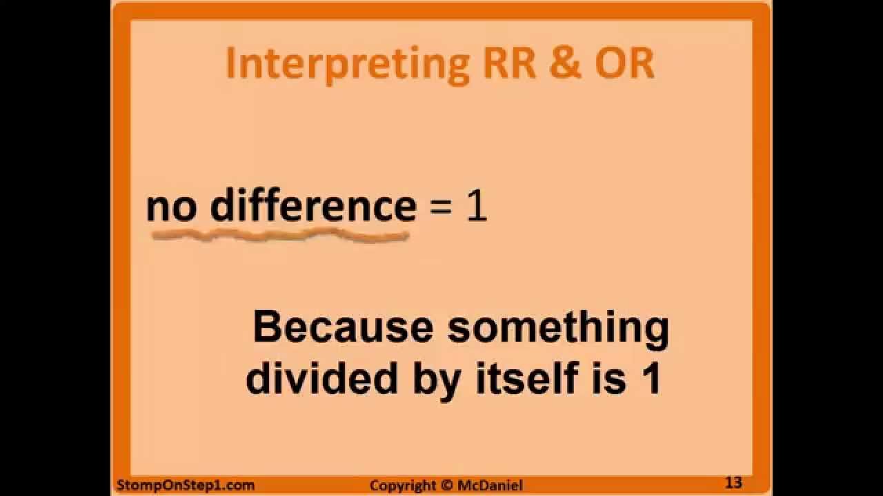 Difference Between Odds Ratio And Relative Risk Ratio