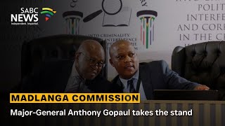Madlanga Commission Major General Anthony Gopaul Takes The Stand Sabc ...