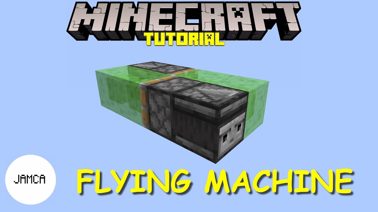 How To Make A Flying Machine In Minecraft Minecraft Tutorial Youtube
