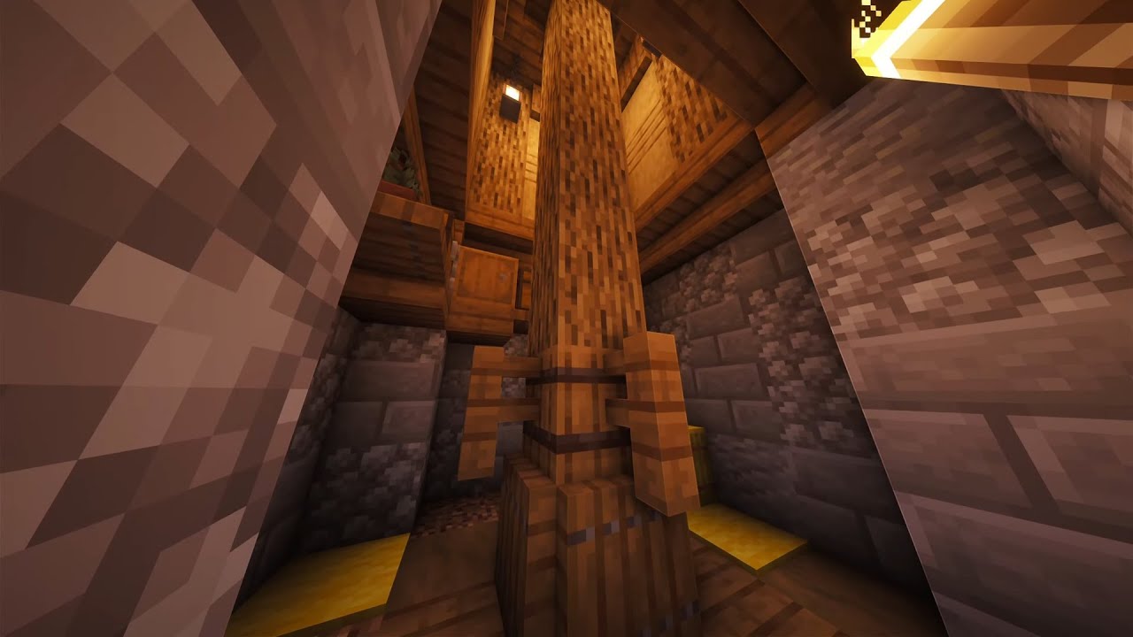 Minecraft Let S Play Ep 597 Windmill Interior Fully Complete Youtube