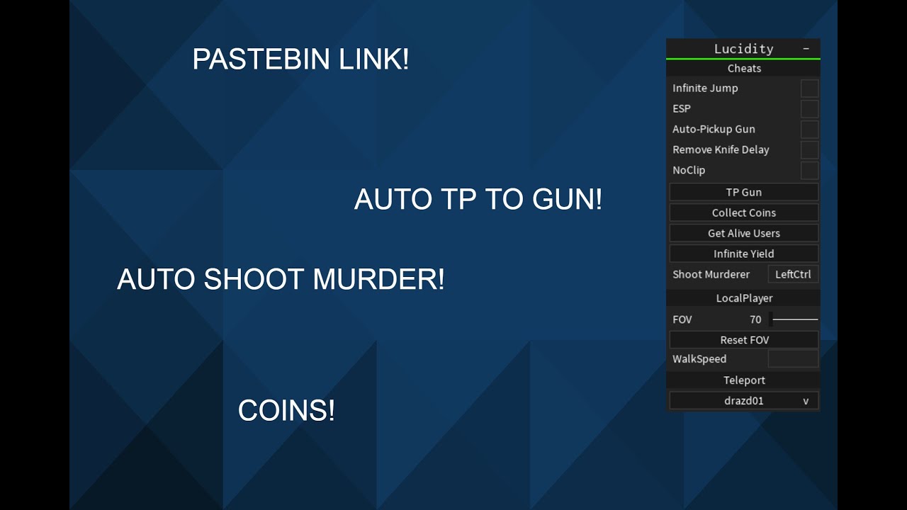 Mm2 Script Op Pastebin Link Roblox Youtube