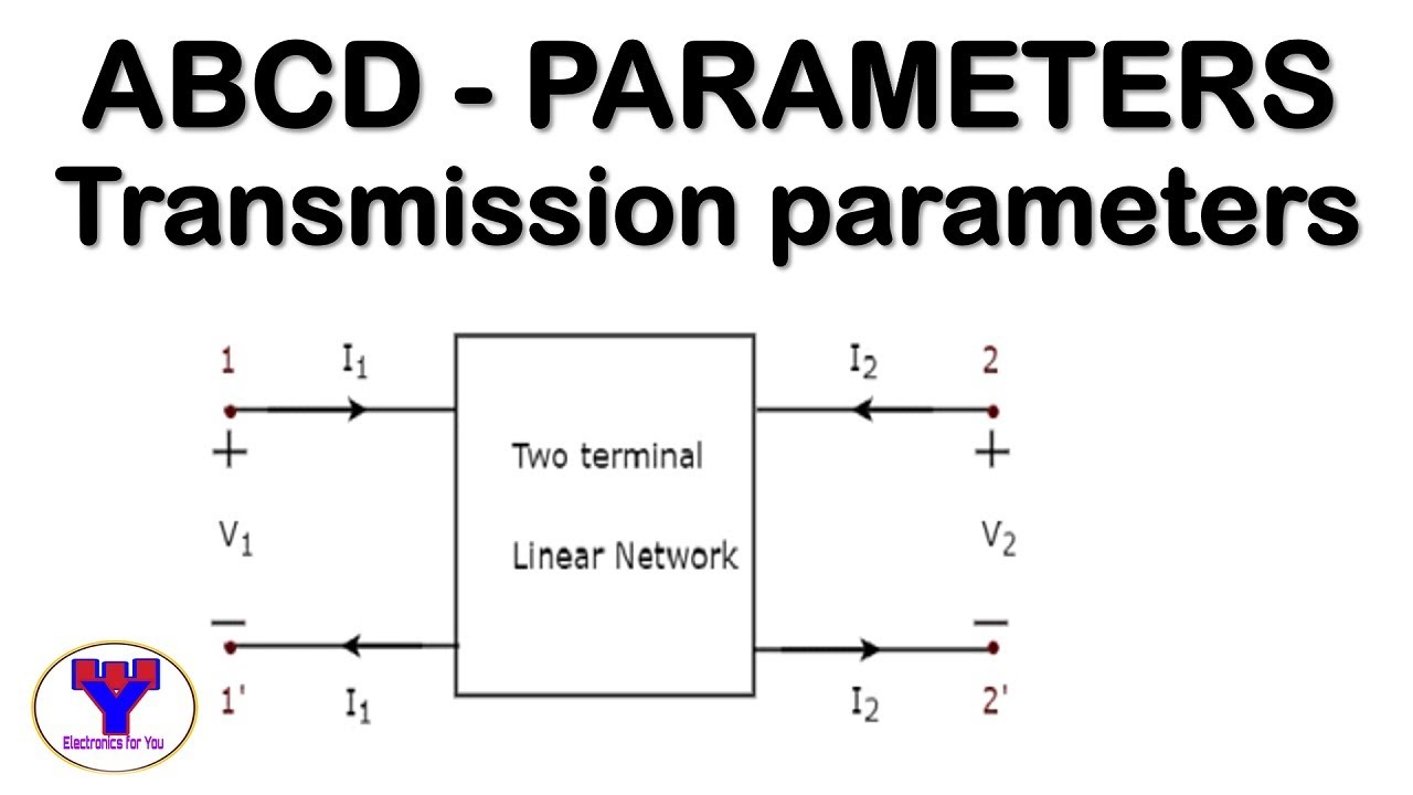 Abcd Parameters Of Two Port Network Transmission Parameters Chain