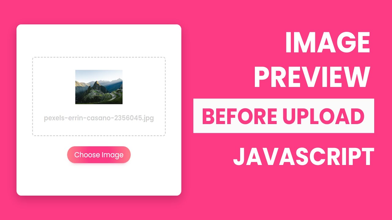 Preview Image Before Upload In Html Css Javascript Jquery Preview